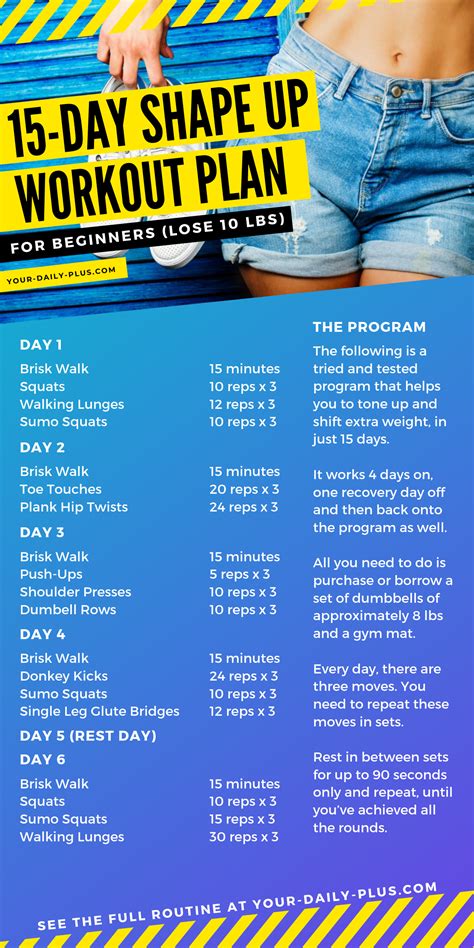 15 day get in shape program for beginners with images