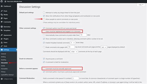 how to disable comments on wordpress website