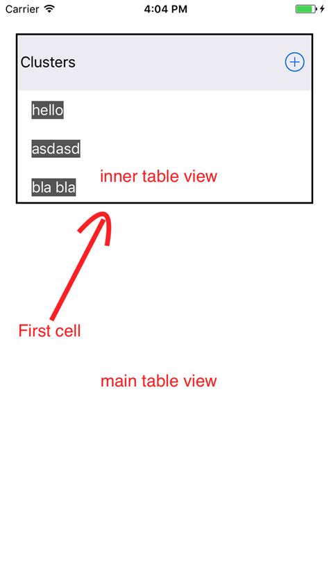 ios set dynamic height for row of master tableview which is having