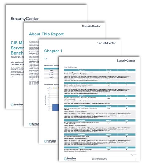 cis microsoft servers benchmark reports sc report template tenable®