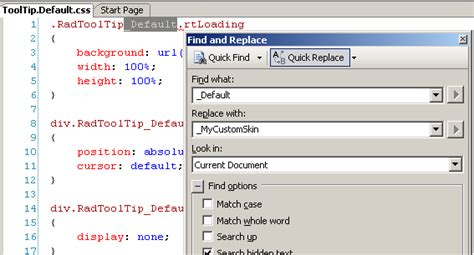 telerik web forms tutorial creating a custom classic skin radtooltip
