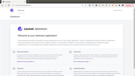 laravel 8 authentication using jetstream with inertia js
