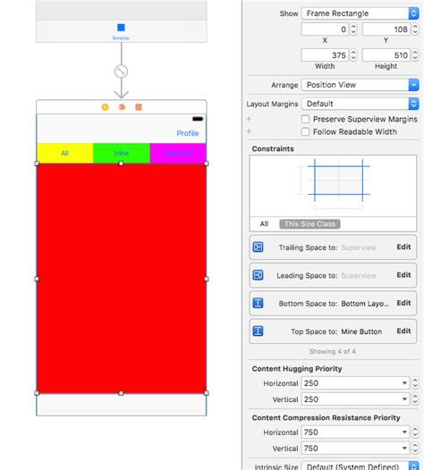 uinavigationcontroller uipageviewcontroller s frame of the view is