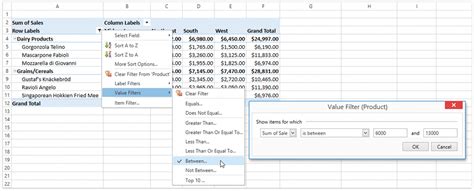 how to filter items in a pivot table wpf controls devexpress