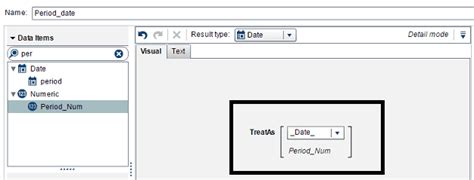 sas visual analytics convert numeric variable to date