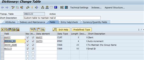 ztable auto increment field logic learn sap program