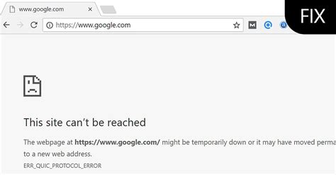 fix chrome err quic protocol error in windows errortools