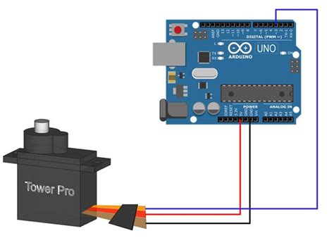Arduino Servo Motor Schematic