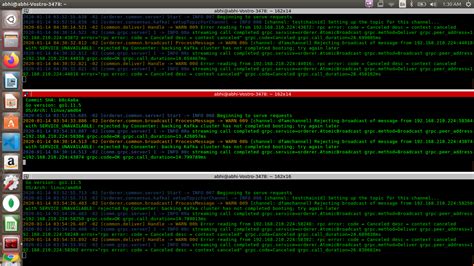 hyperledger fabric getting error unexpected status service