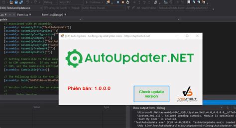 [c ] auto update application winform