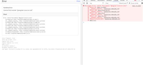 uncaught error cannot find module angular core src util ionic 3