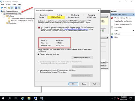 windows server 2019 remote desktop services without domain