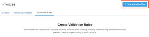 validation rules help zoho inventory