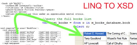 basic on dot net linq to xsd
