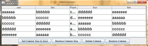 java how to set column width in jtable jxtable itecnote