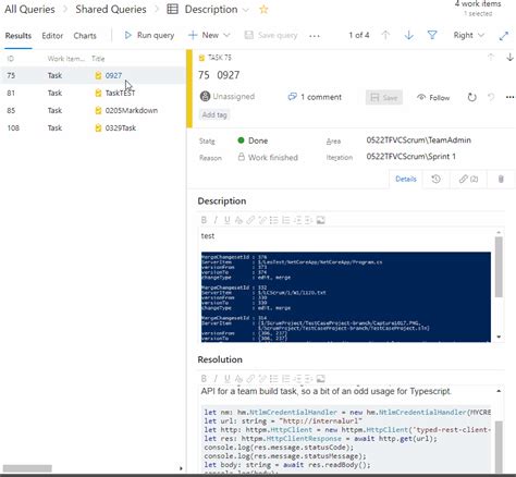azure devops how to create a report in vsts that