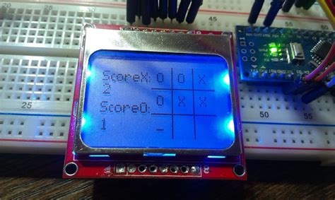 tic tac toe on a nokia 5110 lcd electronics lab