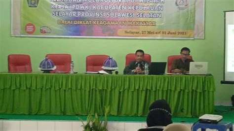 Kakankemenag Kepulauan Selayar Beri Materi Di Pelatihan Multikultural