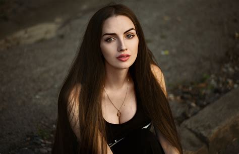 Face Women Model Portrait Long Hair Brunette Glasses Photography