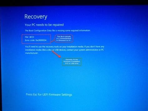 fix boot error 0xc0000428 and 0xc0000034 in windows 10 or
