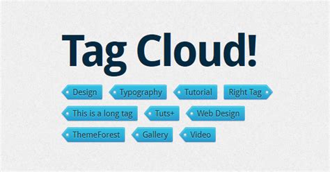 create and code your own juicy tag cloud