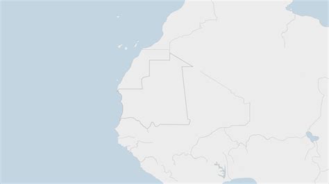 Mauritania Map Highlighted In Mauritania Flag Colors And Pin Of Country