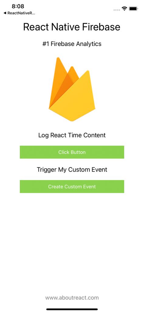 add firebase analytics in react native app react native firebase