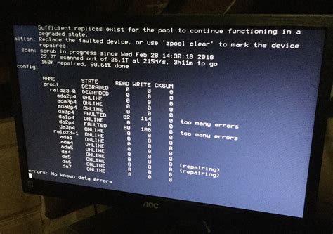 solved zfs faulted the freebsd forums