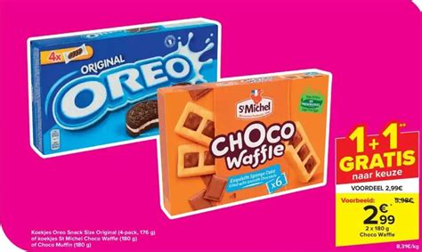 Koekjes Oreo Snack Size Original 4 Pack 176 G Of Koekjes St Michel