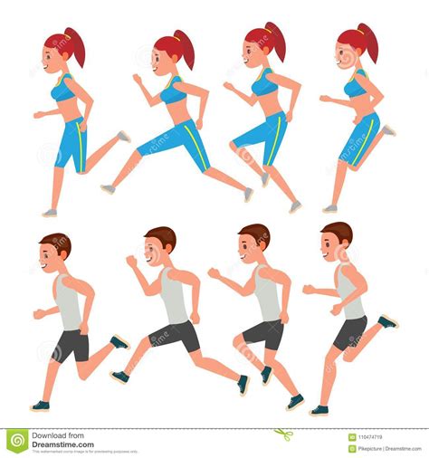 girl running animation frames