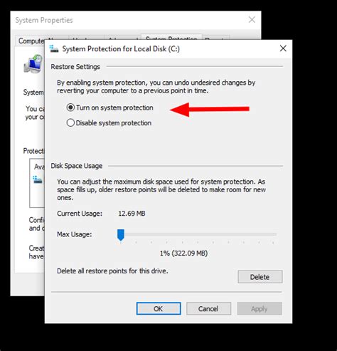 how to create a restore point on windows 10
