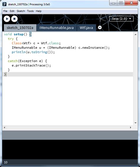 java unhandled exception type instantiationexception in