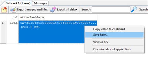 sql image viewer unknown blobs