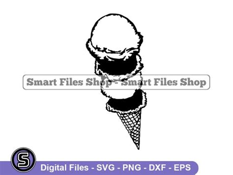 Ice Cream Cone Svg Ice Cream Svg Ice Cream Scoops Svg Ice Etsy