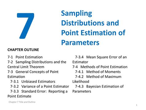 Ppt Sampling Distributions And Point Estimation Of Parameters