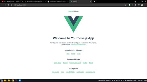 javascript footer in vue js start page stack overflow