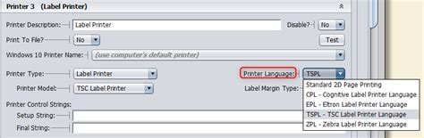 Setting Up A Label Printer Certek Software