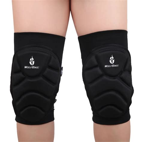 2pcs Wolfbike Breathable Elastic Knee Pads Football Basketball Sports