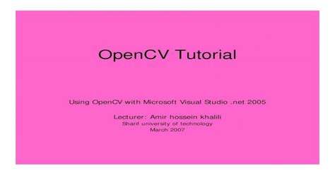 opencv tutorial courses 85 86 2 ce823 resources