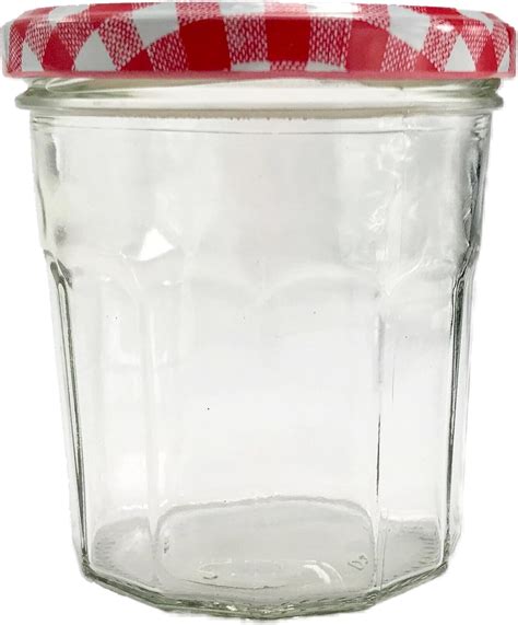Nutleys Lot De 12 Pots De Confiture En Verre à Grande Ouverture Et