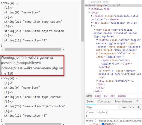 wordpress invalid arguments passed in app public wp includes class