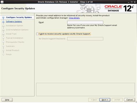 installing oracle database software and creating a database