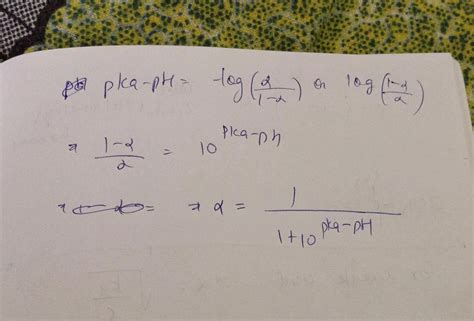 Prove That Degree Of Dissociation Of A Weak Monoprotic Acid Is Given By
