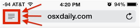 use safari reader mode for improved mobile web browsing and reading on iphone