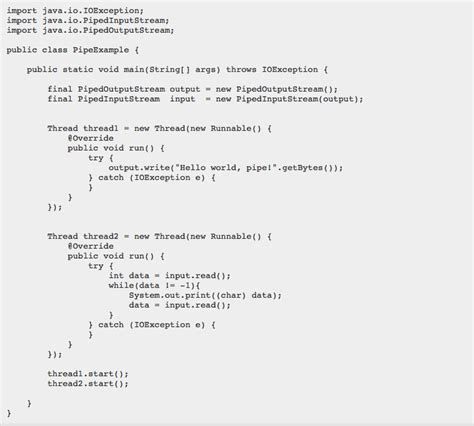 java io 管道 阿里云开发者社区