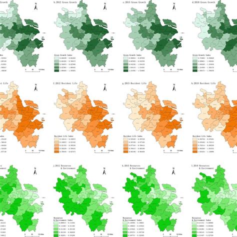 Spatial Temporal Evolution Of The Green Ecology Index Download