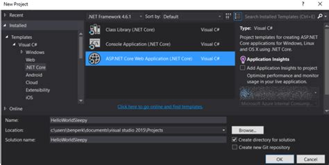 create and deploy an asp core web api to azure windows