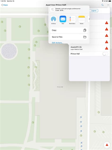 layer failed to load red triangle esri community