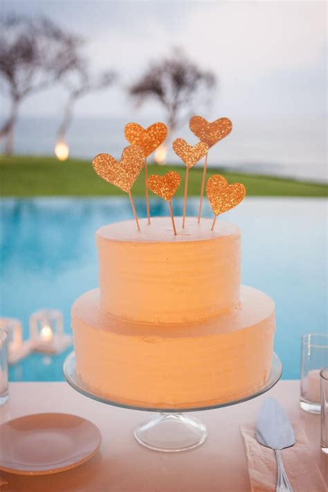 Glitter Cake Toppers Valentines Day Wedding Inspiration Popsugar