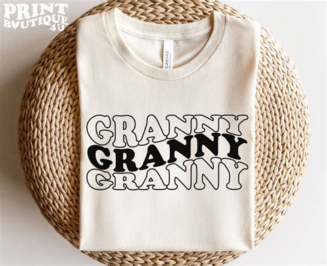 Granny Svg File Instant Download Granny Cut File For Cricut Etsy Canada